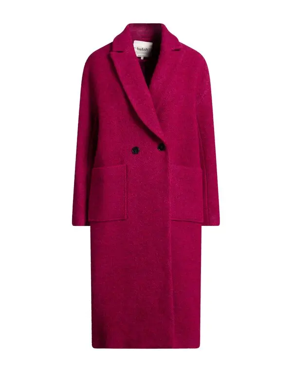 Ba&sh Coat Garnet Size Virgin Wool, Polyester