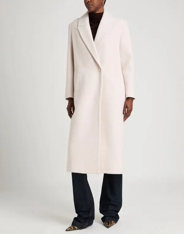 Ba&sh Single-breasted Coat - Cream