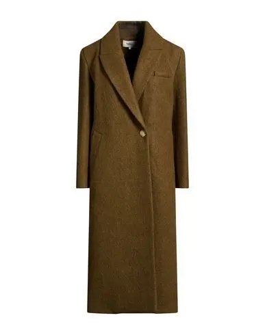 Ba&sh Long Wool Blend Coat - Green
