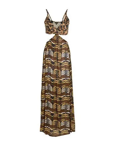 MISS BIKINI LUXE Maxi Dress Size Polyester, Polyamide, Elastane - Brown