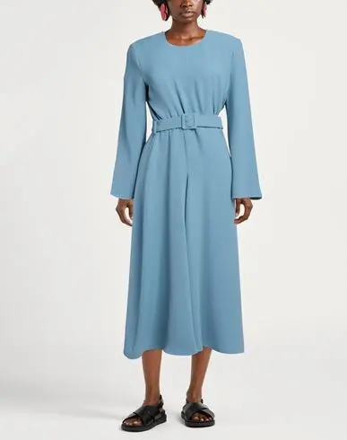 P.a.r.o.s.h Midi Dress With Belt And Cutout Detail
