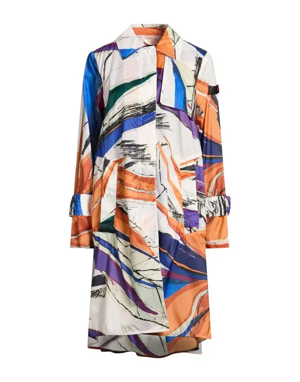 Peuterey Polyester Overcoat And Trench Coat - Orange
