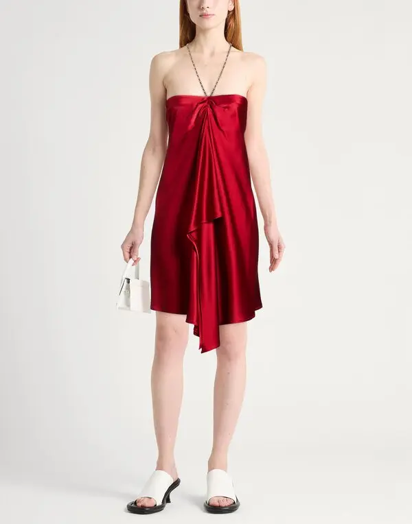 Amen Mini Dress Size Acrylic, Viscose, Elastane - Red