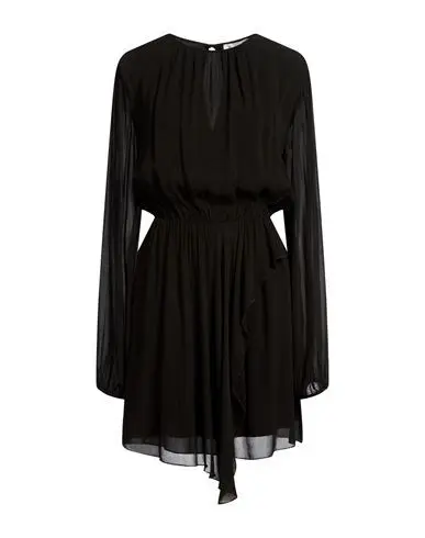 MANILA GRACE Chocolate Viscose Mini Dress