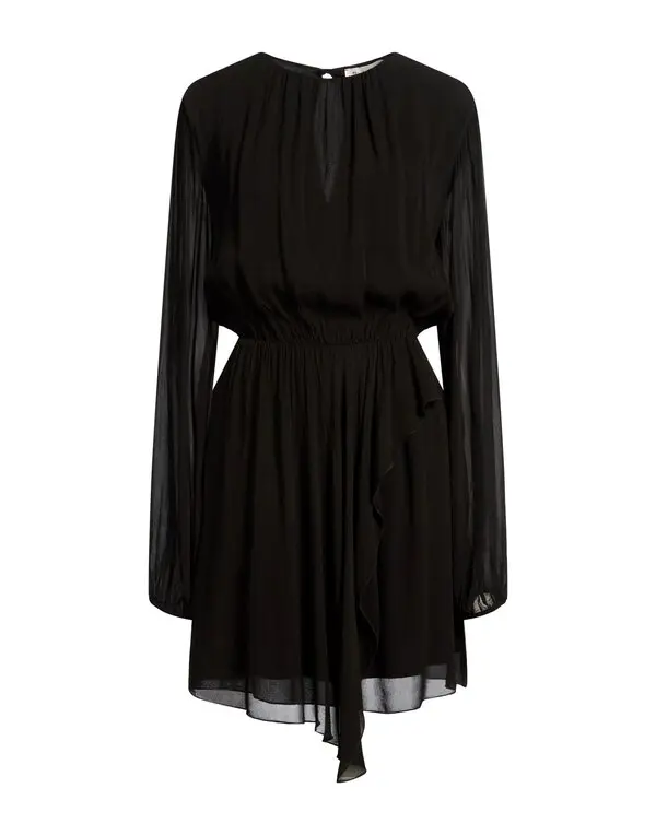 MANILA GRACE Chocolate Viscose Mini Dress