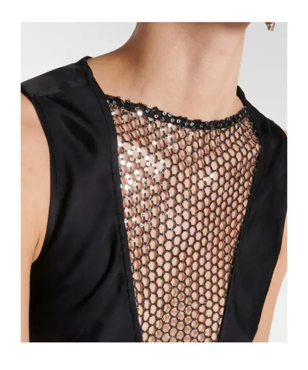 ROTATE BY BIRGER CHRISTENSEN Sequined Midi Dress