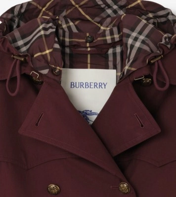 Burberry Short Tropical Gabardine Trench Coat