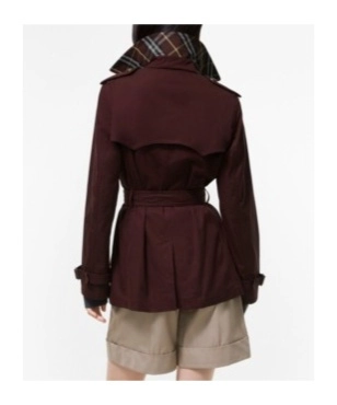 Burberry Short Tropical Gabardine Trench Coat