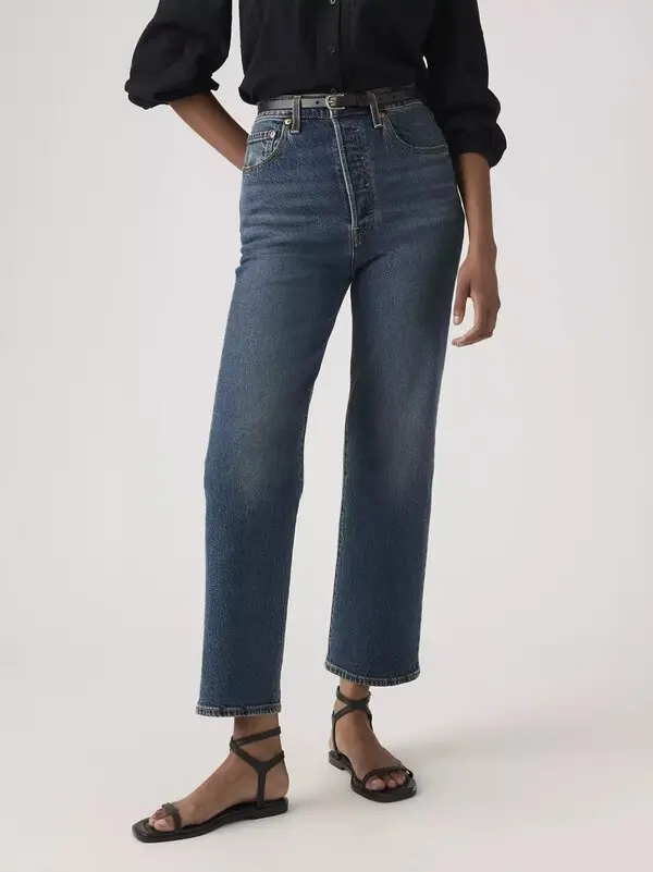 LEVI'S Ribcage Straight Ankle Jeans