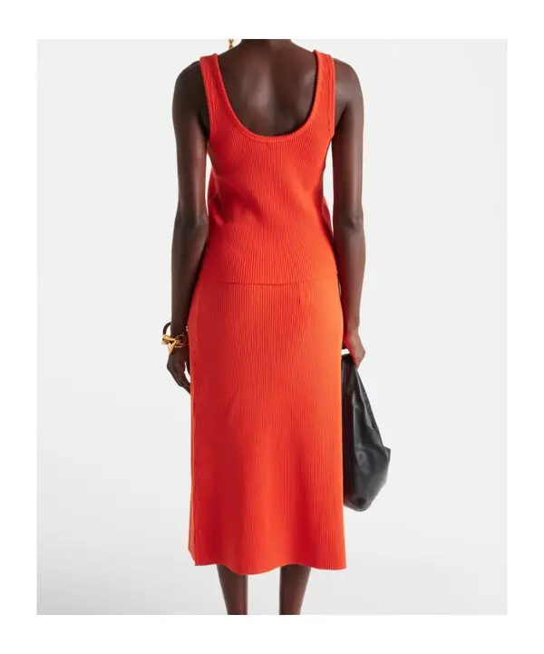 Vince Ribbed-knit Cotton-blend Tank Top