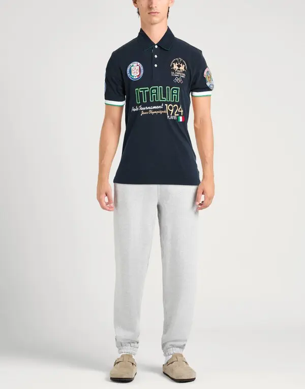 LA MARTINA Polo Shirt Size Cotton - Blue