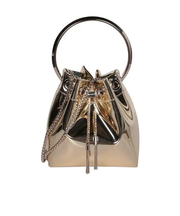 JIMMY CHOO Bon Bon Drawstring Bucket Bag