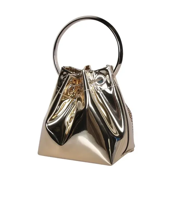 JIMMY CHOO Bon Bon Drawstring Bucket Bag