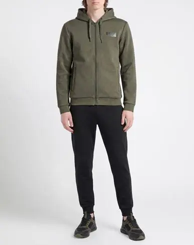 EA7 Sweatshirt Military Size Cotton, Polyester, Elastane