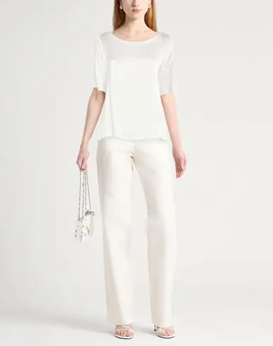 CARACTÈRE Acetate And Silk Top - White