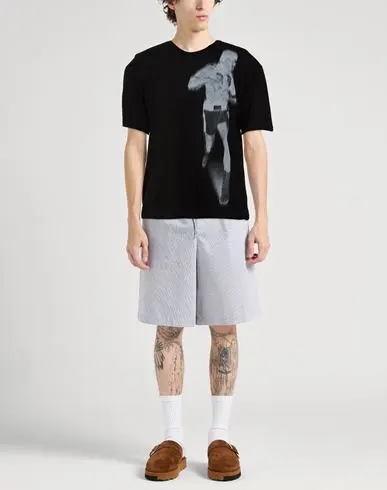 IH NOM UH NIT T-shirt Ivory Size Cotton, Linen - Black