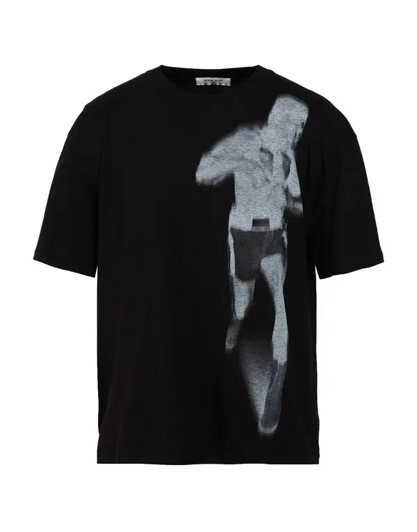 IH NOM UH NIT T-shirt Ivory Size Cotton, Linen - Black