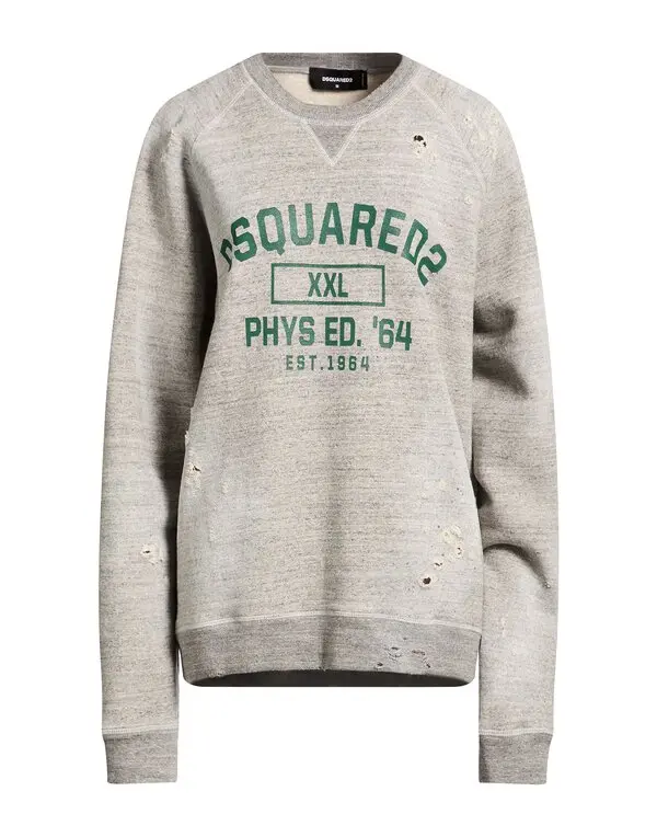 Dsquared2 Cotton Crewneck Distressed Logo Sweatshirt