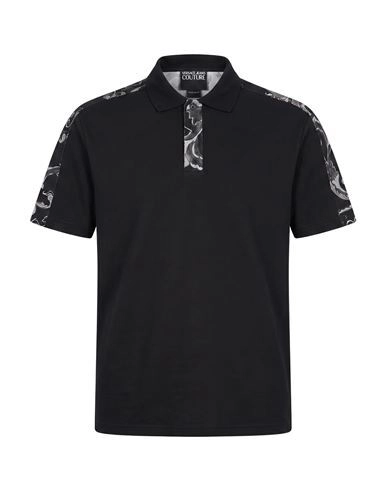 Versace Polo Shirt Size Cotton - Black