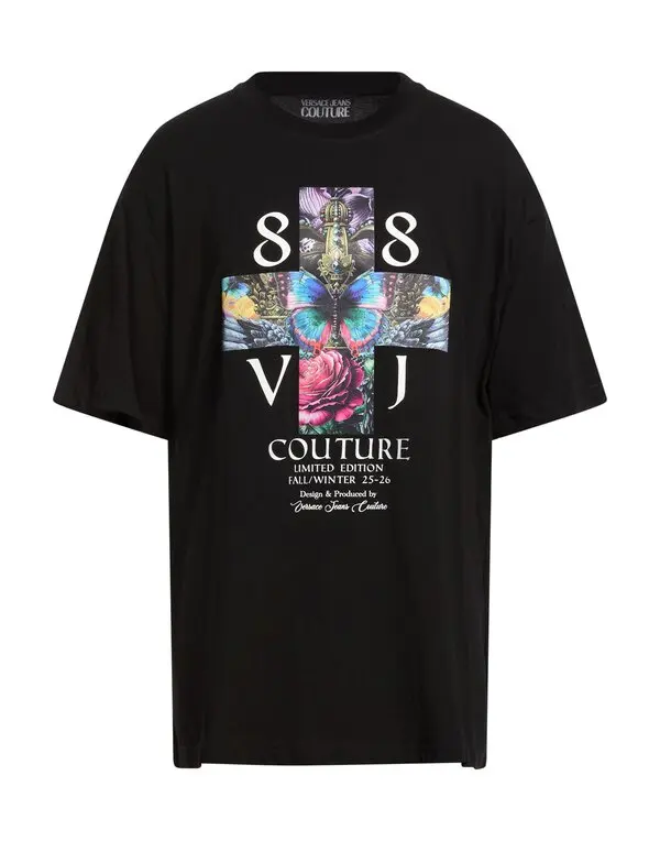 Versace T-shirt Size Cotton - Black