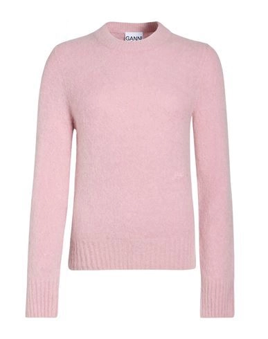 GANNI Alpaca Wool Blend Sweater - Light Pink
