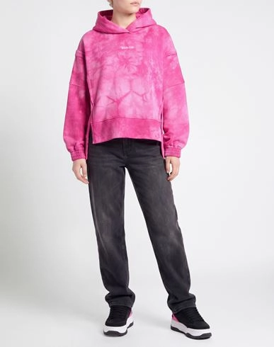 DISCLAIMER Cotton Fleece Hooded Sweatshirt With Logo Print