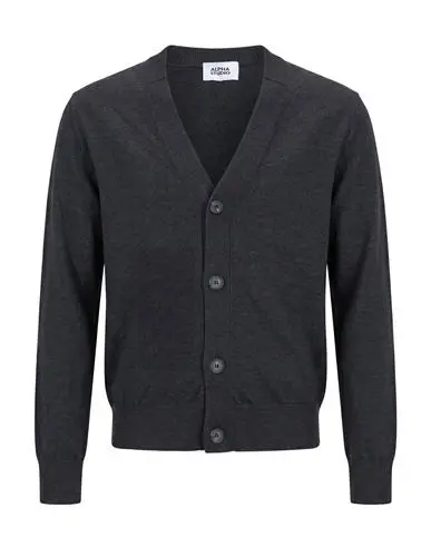 Alpha Studio Cardigan Size Merino Wool - Grey
