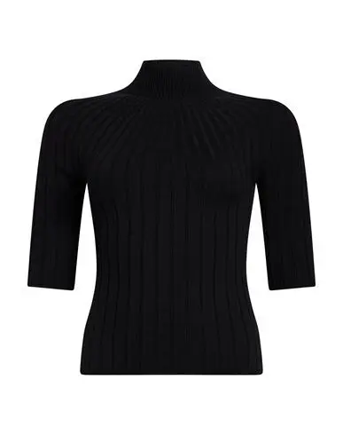 CARACTÈRE Turtleneck Size Viscose, Polyester, Polyamide - Black