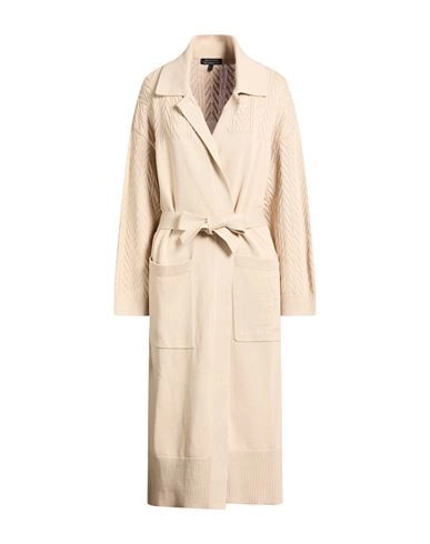 Armani Exchange Long Sleeve Embroidered Logo Cardigan - Beige