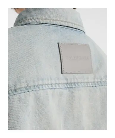 Balenciaga Cropped Denim Shirt