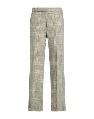 LARDINI Glen Plaid Straight-leg Pants