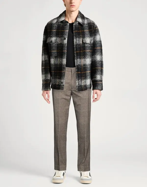 CIRCOLO 1901 Glen Plaid Cotton Blend Tailored Pants