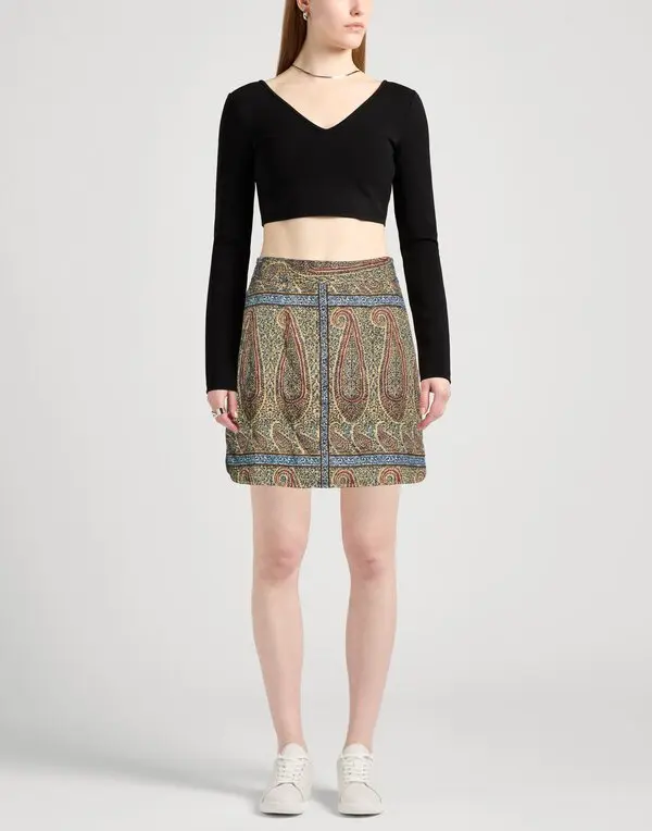 Antik Batik Mini Skirt Size Cotton - Beige