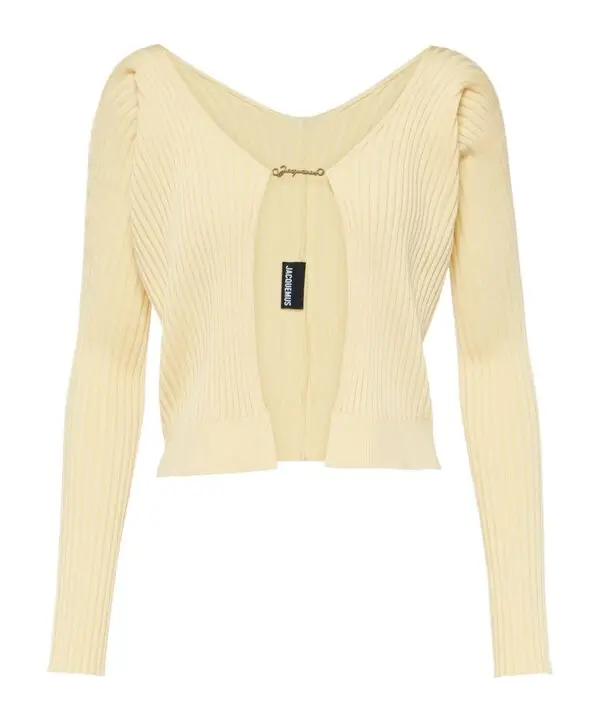 Jacquemus La Maille Pralù Longue Ribbed-knit Cardigan