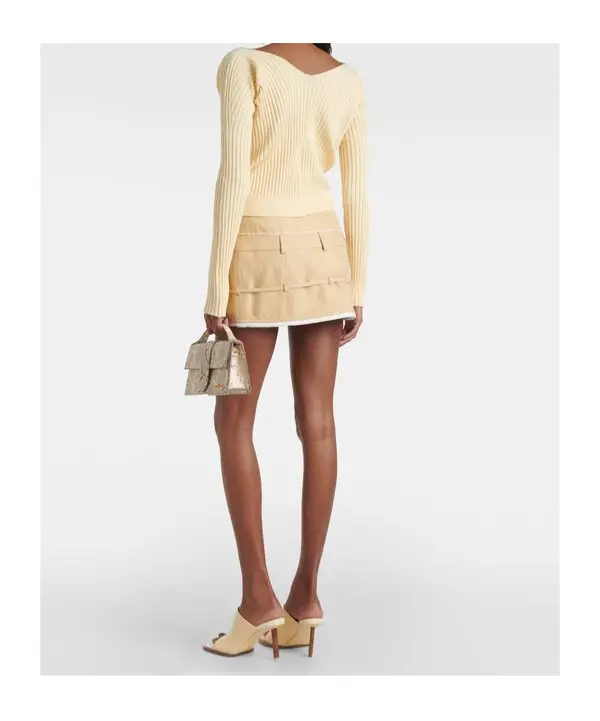 Jacquemus La Maille Pralù Longue Ribbed-knit Cardigan