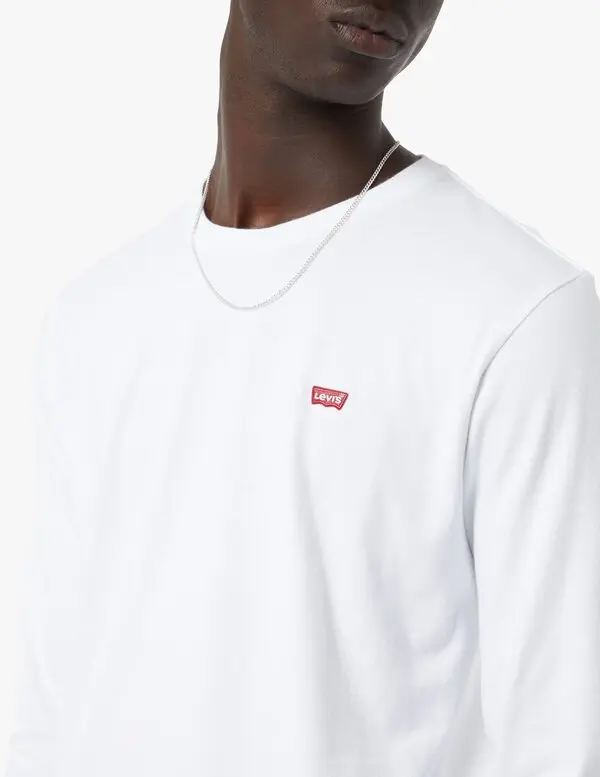 LEVI'S Round Collar Label Long-sleeved Pullover