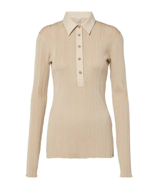 TOTEME Long-sleeved Polo Shirt