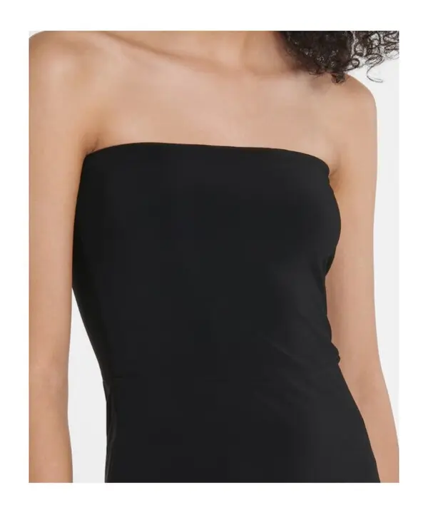 Norma Kamali Strapless Jersey-blend Midi Dress