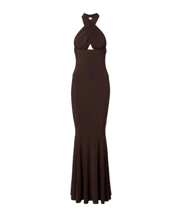 Norma Kamali Halterneck Gown