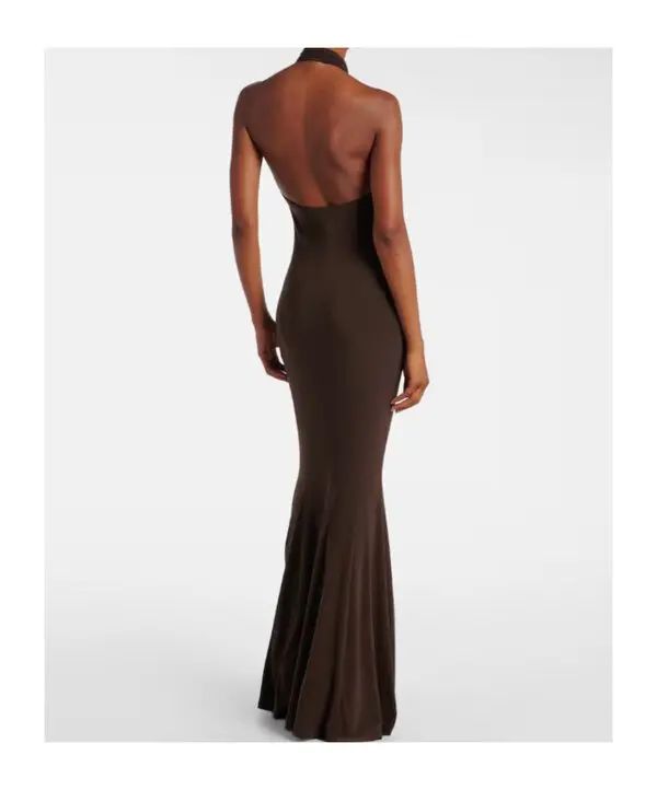 Norma Kamali Halterneck Gown