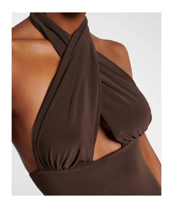 Norma Kamali Halterneck Gown