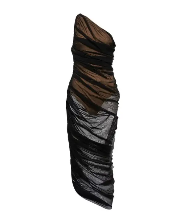 Norma Kamali Diana Jersey One-shoulder Midi Dress
