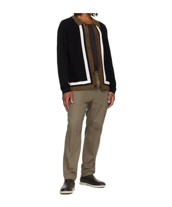 Hugo Boss Striped Button Cardigan