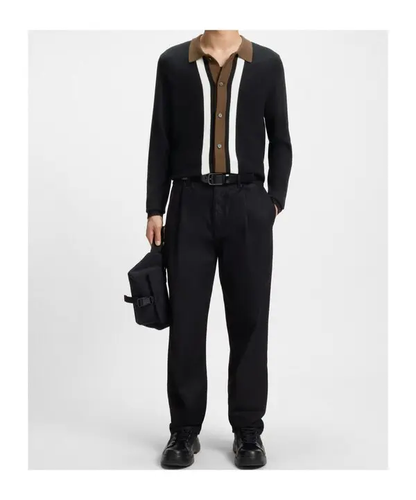 Hugo Boss Striped Button Cardigan