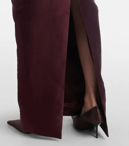 Solace London Kira One-shoulder Gathered Gown