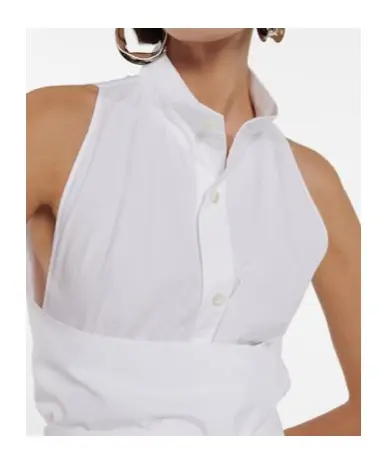 Alaïa Cotton Poplin Minidress