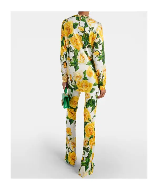 Dolce & Gabbana Floral Long Sleeve T-shirt