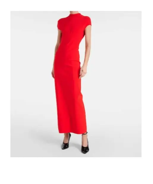 Alaïa Cutout Jersey Maxi Dress