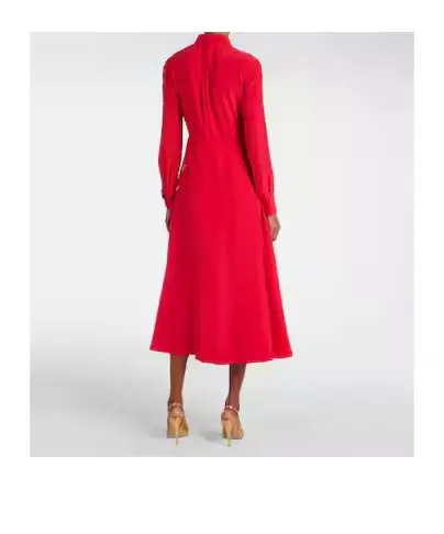 Valentino Garavani Crepe Midi Dress With Bow Detail