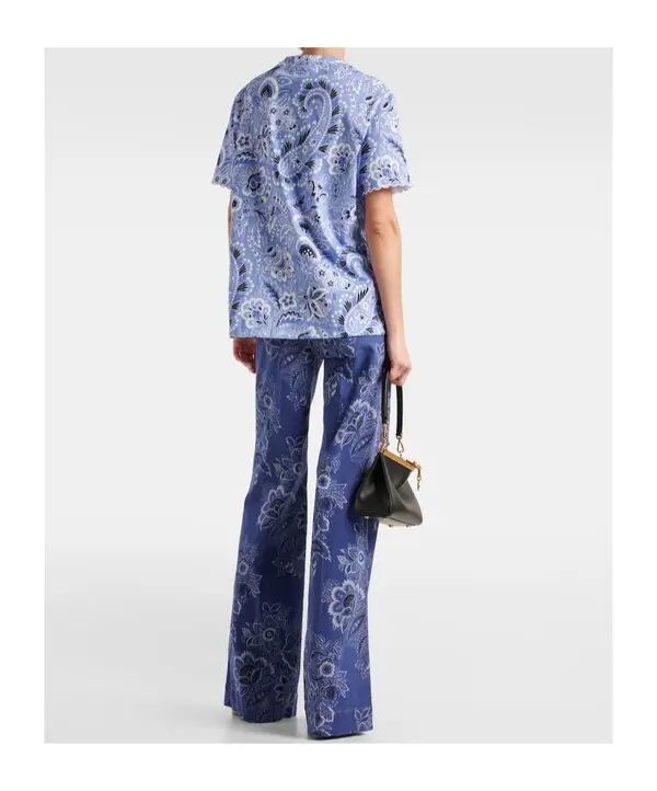 Etro Printed Cotton Jersey T-shirt